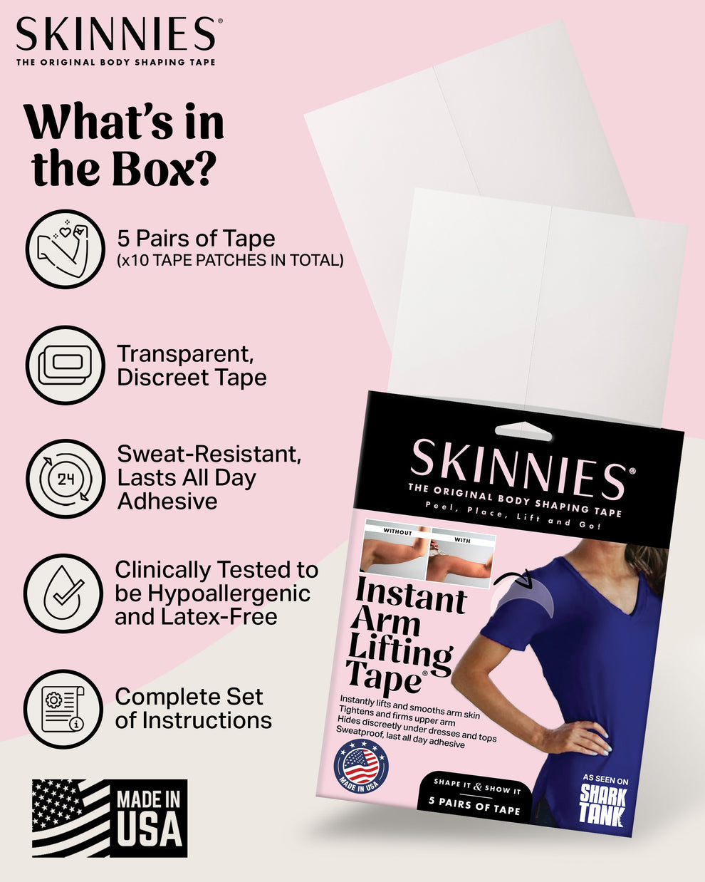 Skinnies Instant Arm Lifting Tape – skinniesinstantlifts